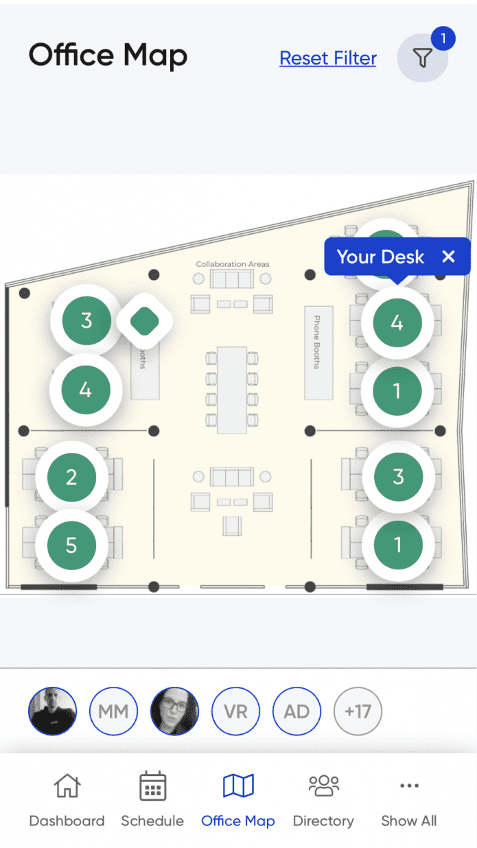 Introducing Floorplan Clustering For Desk Booking - OfficeRnD
